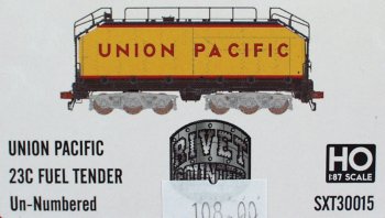 HO Scale: Scale Trains, UP, Fuel & Water Tenders (pre 2006)